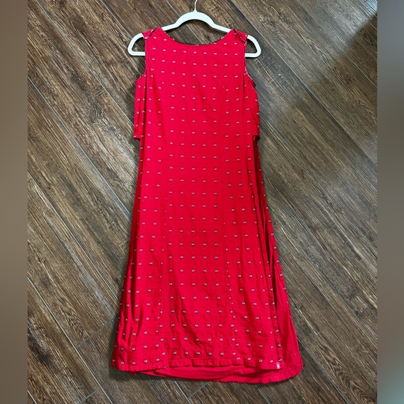 Biba | Tops | Biba Sleeveless Kurta Size 34 Lined Red Black White ...